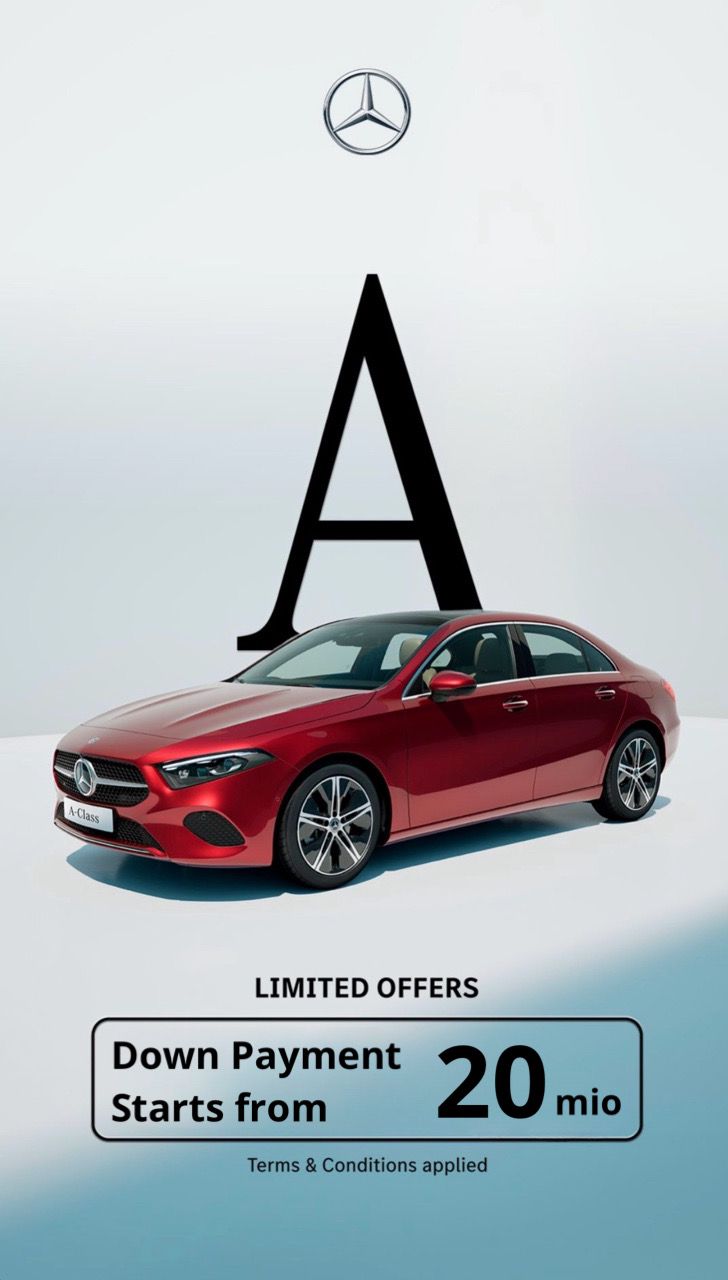 Promo Mercedes-Benz DP mulai 20 jt an Khusus Nik 2023
